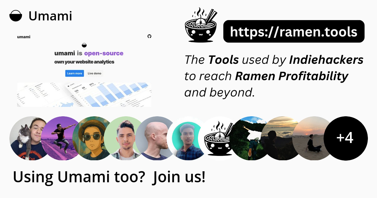 Umami | ramen.tools