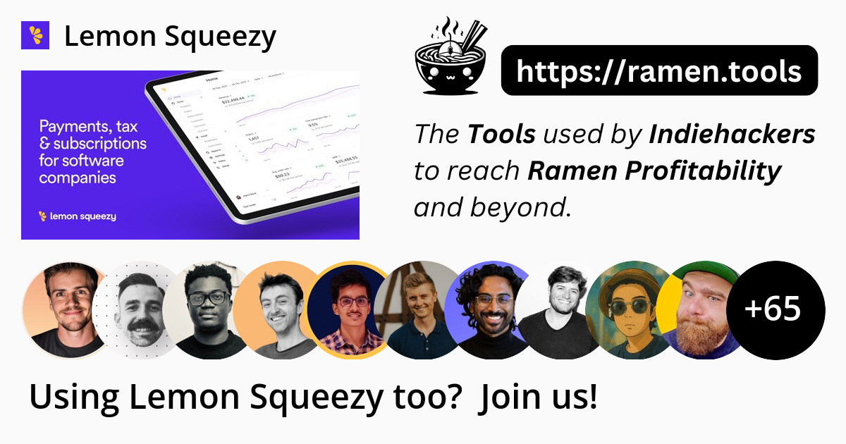 Lemon Squeezy | ramen.tools