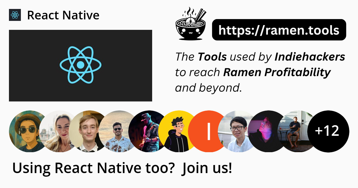 React Native | ramen.tools